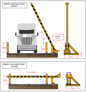 Hydraulic Drop Arm Barrier – Palang Parkir Indonesia